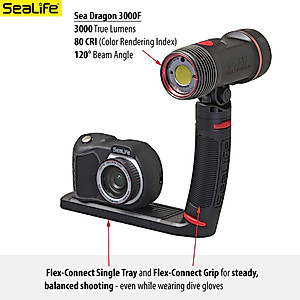 SeaLife Micro 3.0 Pro 3000 Underwater Camera & Light Set for Photography and Video, Easy Set-up, Wireless Transfer, Includes Sea Dragon Travel case