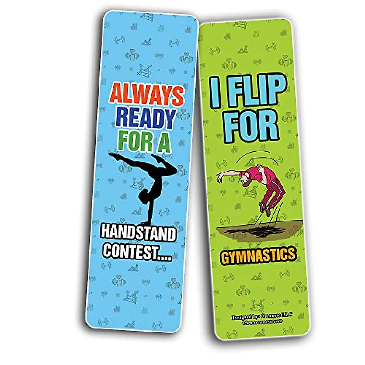 Creanoso I Do Gymnastics Bookmarks (10-Sets X 6 Cards) – Daily Inspirational Card Set – Interesting Book Page Clippers – Great Gifts for Adults and Teens