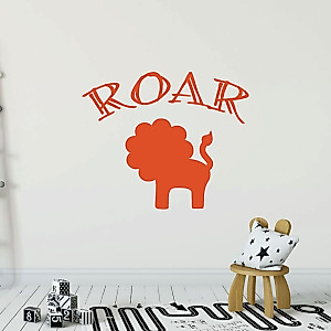 Children's Room Wall Decal - Lion Roar- Boys or Girl's Bedroom Decoration, Playroom or Nursery Room Decor