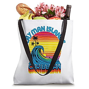 Cayman Islands Retro Throwback Surf & Beach Souvenir Tote Bag