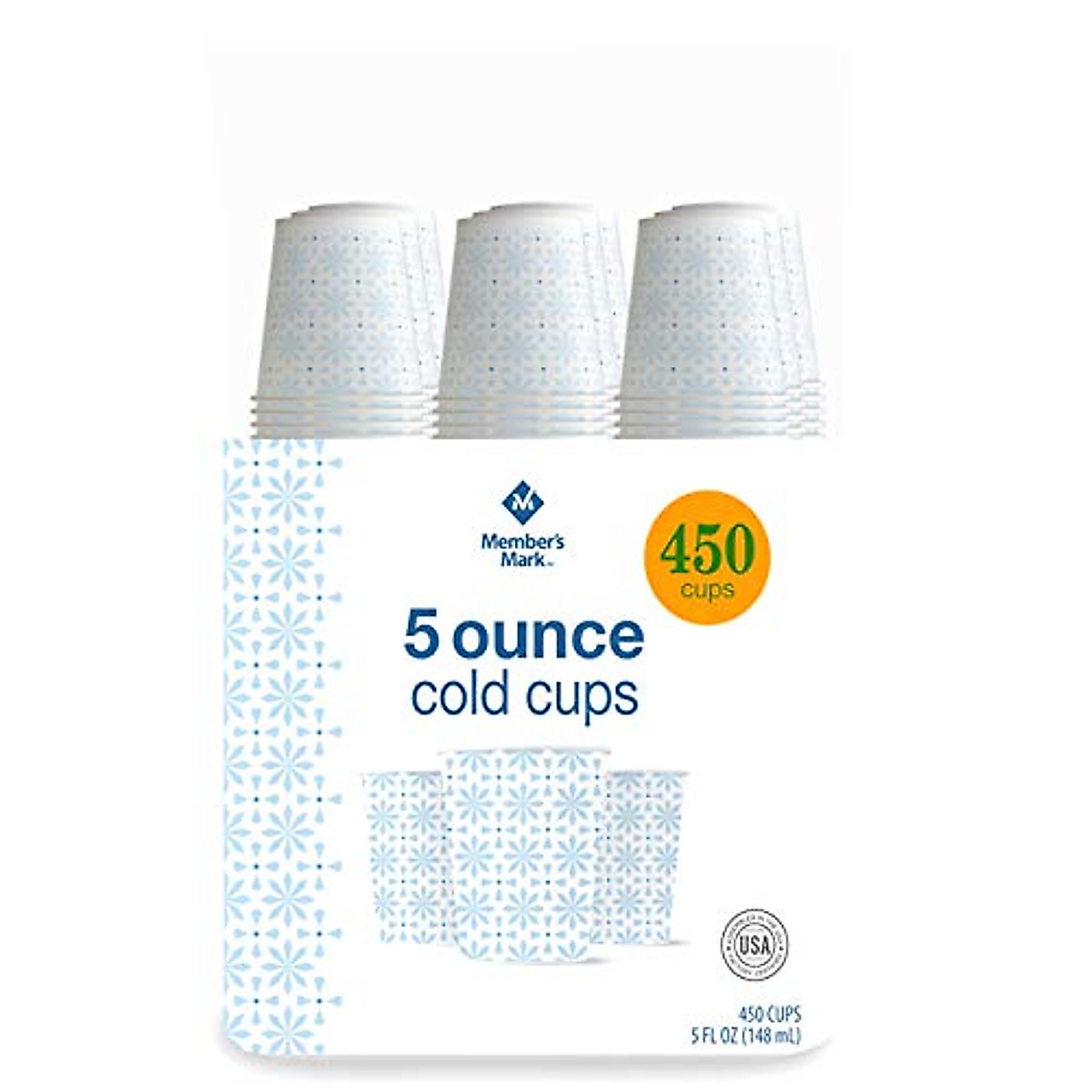 Member's Mark Printed Paper Bath Cold Cup, 5 Ounce (450 Count)