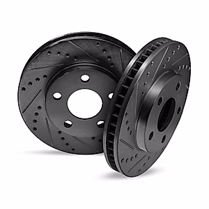 R1 Concepts Rear Disc Brakes Rotors Kit| Rear Brakes Rotors| Brakes Rotors| Rear Rotors|Rear Disc Brakes Rotors| Fit 2003-2022 INFINITI FX35, FX37, FX45, JX35, M35h, M37, M56, Q50, Q60, Q70, Q70L