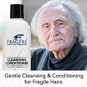 FRAGFRE Cleansing Conditioner for Fine Fragile and Treated Hairs 12 oz - Co-Wash for Sensitive Scalps - No Fragrance No Sulfate No Parabens - Hypoallergenic Vegan Co-wash (1 Pack)