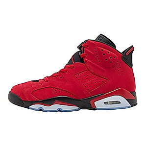 NIKE AIR Jordan 6 Retro Toro Bravo Men Basketball Sneakers Varsity RED/Black CT8529-600, 12.5 Women/11 Men