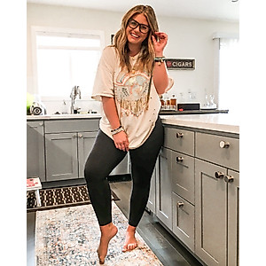 YOLIX 2 Pack Plus Size Leggings with Pockets for Women, High Waisted Tummy Control Soft Black Workout Yoga Pants