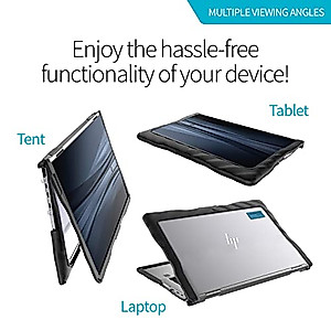 Gumdrop DropTech Case Designed for HP Elitebook x360 1030 G3 Laptop for K-12 Students, Teachers, Kids - Black, Rugged, Shock Absorbing, Extreme Drop Protection