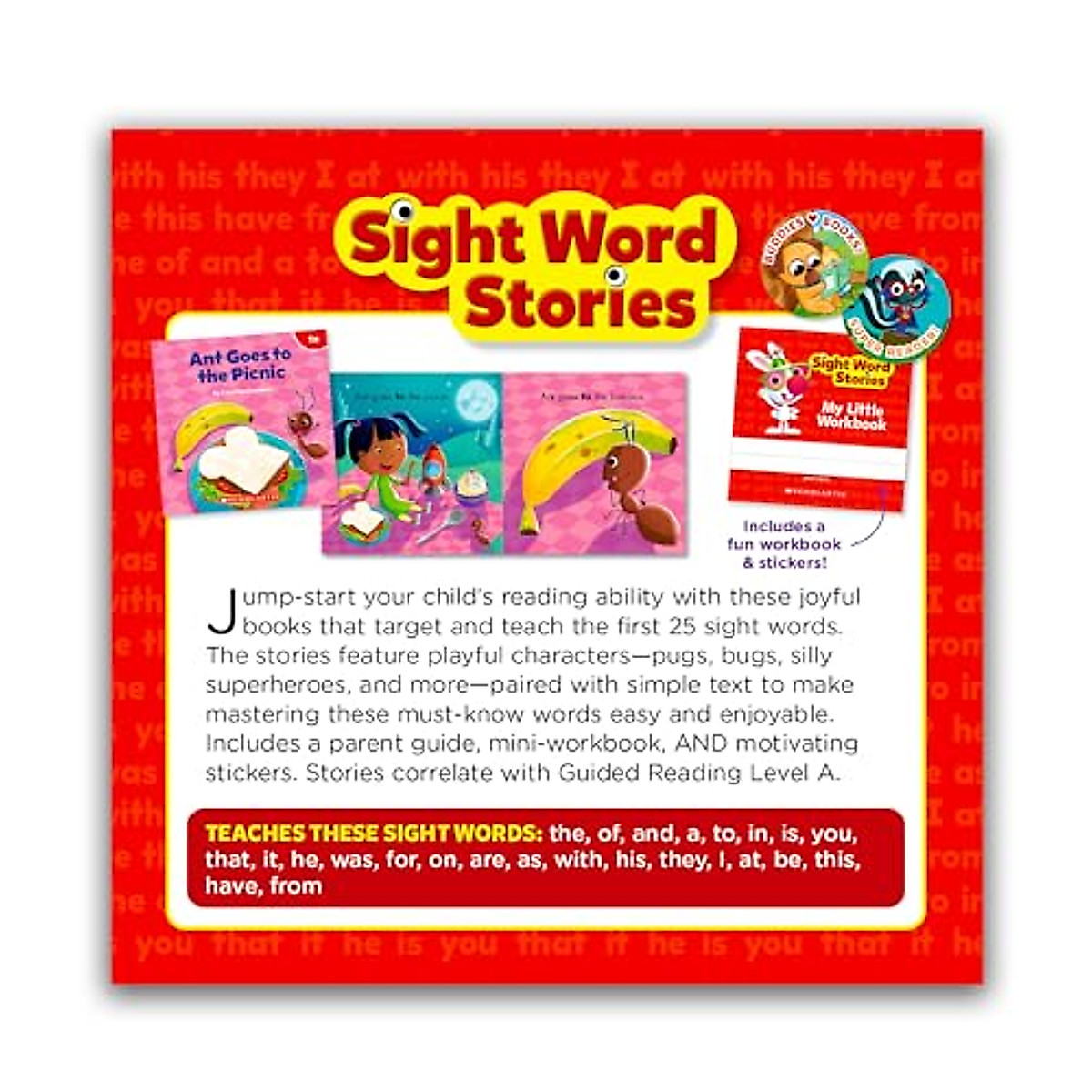 Sight Word Stories: Guided Reading Level A: Fun Books That Teach 25 Sight Words to Help New Readers Soar (Scholastic Guided Reading Level a)