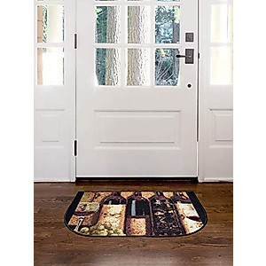 Brumlow MILLS Wine Botique Area Rug for Kitchen, Dining, Bedroom, Living Room and Home Decor, 19" x 32", Tan