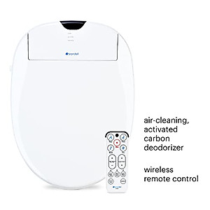 Brondell S1000-EW Swash 1000 Advanced Bidet Elongated Toilet Seat, White