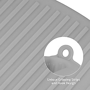 Vaincre 4PCS Silicone Oven Mitts Heat Resistant, Silicone Potholders for Kitchen, Mini Oven Mitts Rubber Oven Glove, Kitchen Mittens Pinch Mitts, Cute Cooking Mitts (Black and Gray)