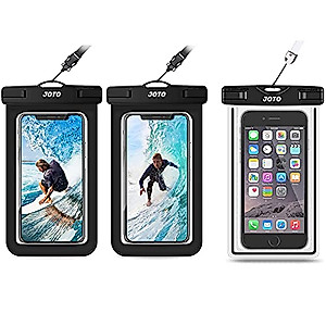 JOTO 2 Pack Universal Waterproof Pouch Bundle with OTO Universal Waterproof Case, Cellphone Dry Bag