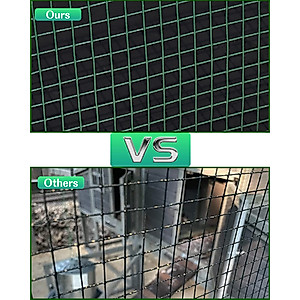 FUTRPOW Solar Panel Bird Guard,6inx120ft Critter Guard with 100pcs Fastener Clips,PVC Coated Galvanized Critter Guard for Solar Panels,Solar Panel Mesh with Plier,Gloves for Bird Proofing