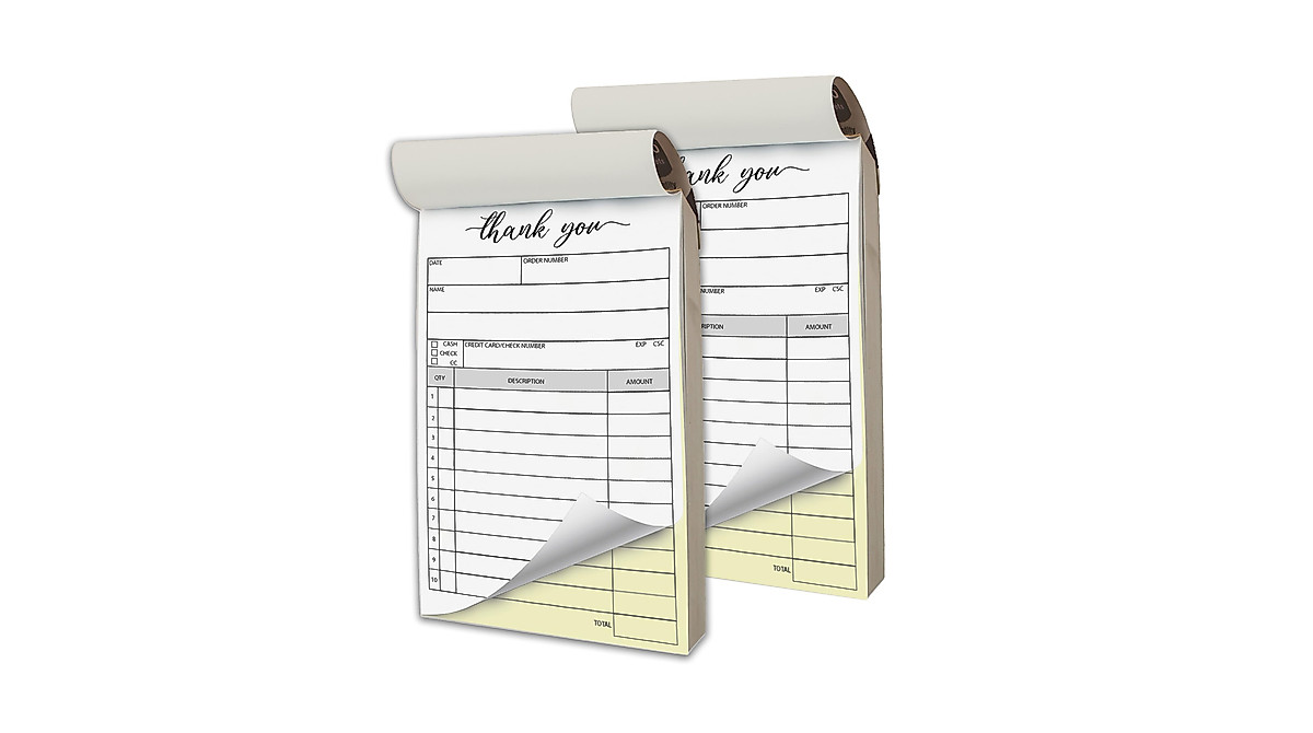 Herzii Prints 2-Pack Receipt Pad - Essential for Small Business
