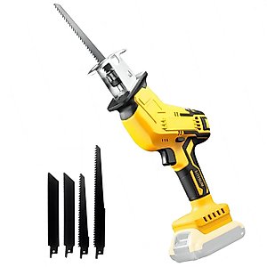 Cordless Reciprocating Saw for DEWALT 20V Max Battery, Brushless Motor Variable Speed 0-3500 SPM, Tool-free Blade Change, AODERTI Recipro Sawzall with 4 Saw Blades for Wood/Metal Cutting (Tool Only)