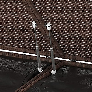 loibinfen Outdoor Patio Garden Storage Box Large Deck Box PE Rattan Patio Storage Box Garden Storage Chest Container Storage Organizer Cabinet for Lawn Backyard,114.6"x39.6"x40.9" Brown