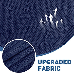 JIVINER Oversized Sofa Slipcover, Stretch 1 Piece Large Couch Covers for 3 Cushion Couch Jacquard Washable Sofa Covers with Elastic Bottom Pet Friendly Slipcovers (XL Sofa, Navy Blue)