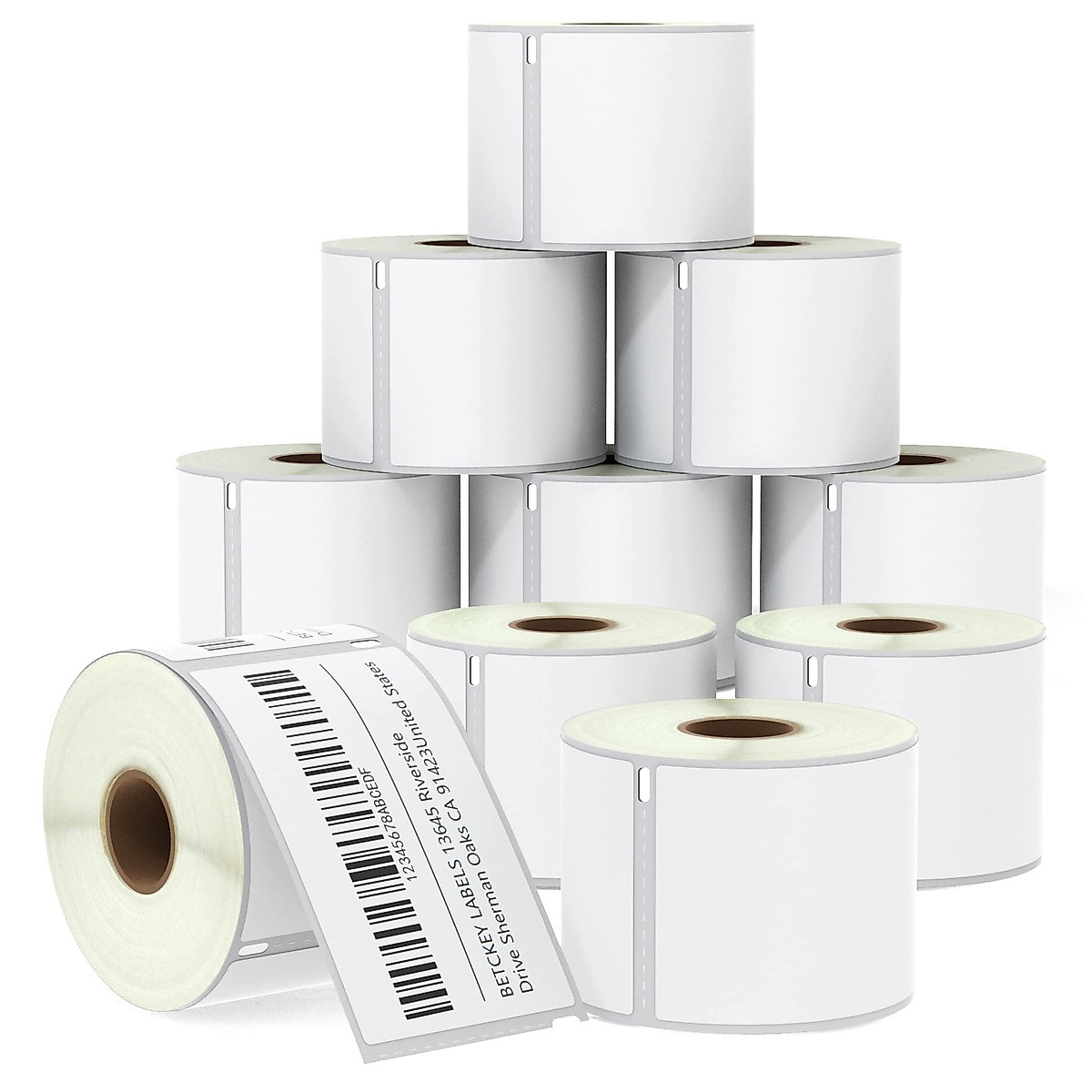 BETCKEY - Compatible DYMO 30256 (2-5/16" x 4") Replacement Shipping Labels - Compatible with Rollo, DYMO Labelwriter 450, 4XL & Zebra Desktop Printers[10 Rolls/3000 Labels]