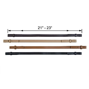 TOPTIE Adjustable Shoulder Bag Strap, PU Leather Replacement Purse Straps 21"-23" Long (Black)