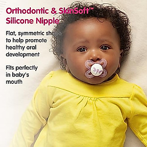 MAM Start Newborn Girl Pacifiers, Best for Breastfed Babies, Blue,3 Count (Pack of 1)