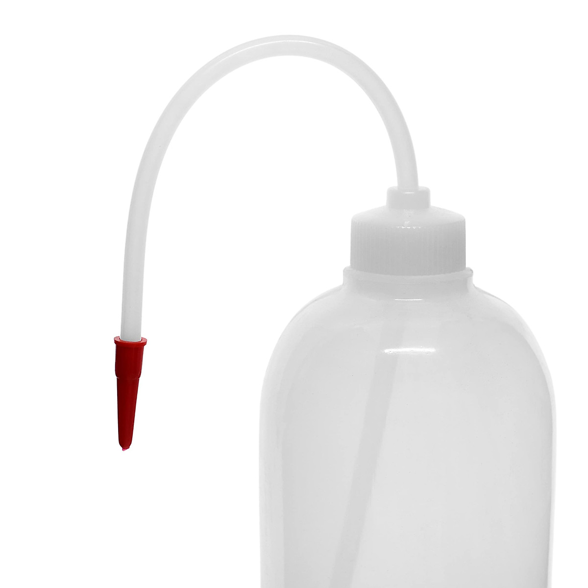 EISCO Wash Bottle, 1000ml - Polyethylene - Translucent, Unbreakable - Screw Cap with Flexible Delivery Tube for Dispensing Liquid - Includes Tube Cap