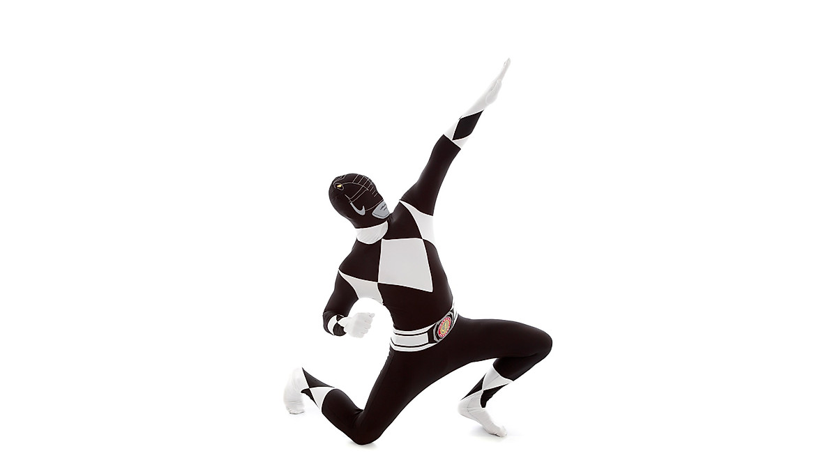 Buy Morphsuits Men's Black Power Ranger Costume - Large