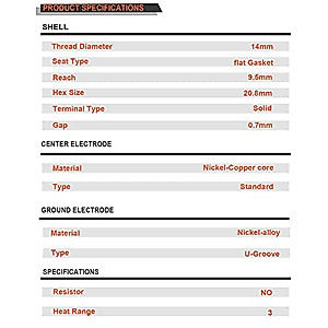 Hipa RJ19LM Nickel Copper Core Standard Spark Plug Replace for Champion J19LM RJ 19LM Briggs & Stratton 796112 802592 5095K Toro Recycler 22 Lawn Mower(4 Pack)