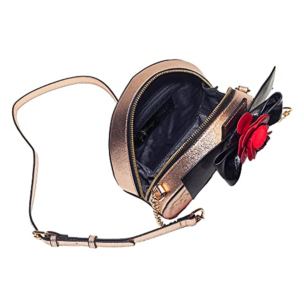 Danielle Nicole X Disney Beauty and the Beast Belle Perfume Crossbody - Fashion Cosplay Disneybound Cute Crossbody Bags, Multicolor