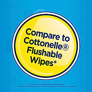 Equate Fresh Scent Flushable Wipes, 7" X 5.25", Count of 240, 5 Pack