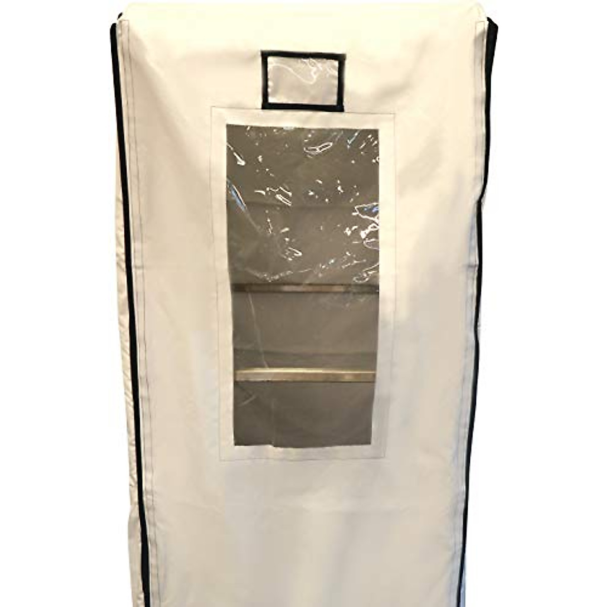 SHOPCraft Heavy Duty Bakery Double Rack Covers, Commercial Standard Rack Cover with Zipper or Velro Closure (Zipper)