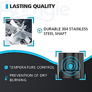 BOMGIE 1/3 HP Automatic Water Pump, 2250GPH Submersible Utility Pump with 3/4” Garden Hose Check Valve Adapter Portable Electric Sump Pump Removal for Pool Draining Basement Hot Tubs Garden UTL-336PE