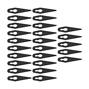 Plastic Trimming Blade, High Reliability Good Stability Grass Trimmer Replacement Blades for Garden Devices (Black)