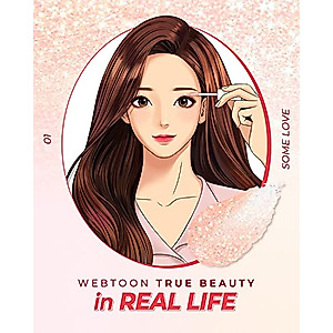 AMTS Webtoon True Beauty - 01 Some Love | Liquid Pink Gold Chunky Glitter Eyeshadow | Highlighter, K-Drama Korean Makeup, Highly Pigmented, Long Lasting Shimmer