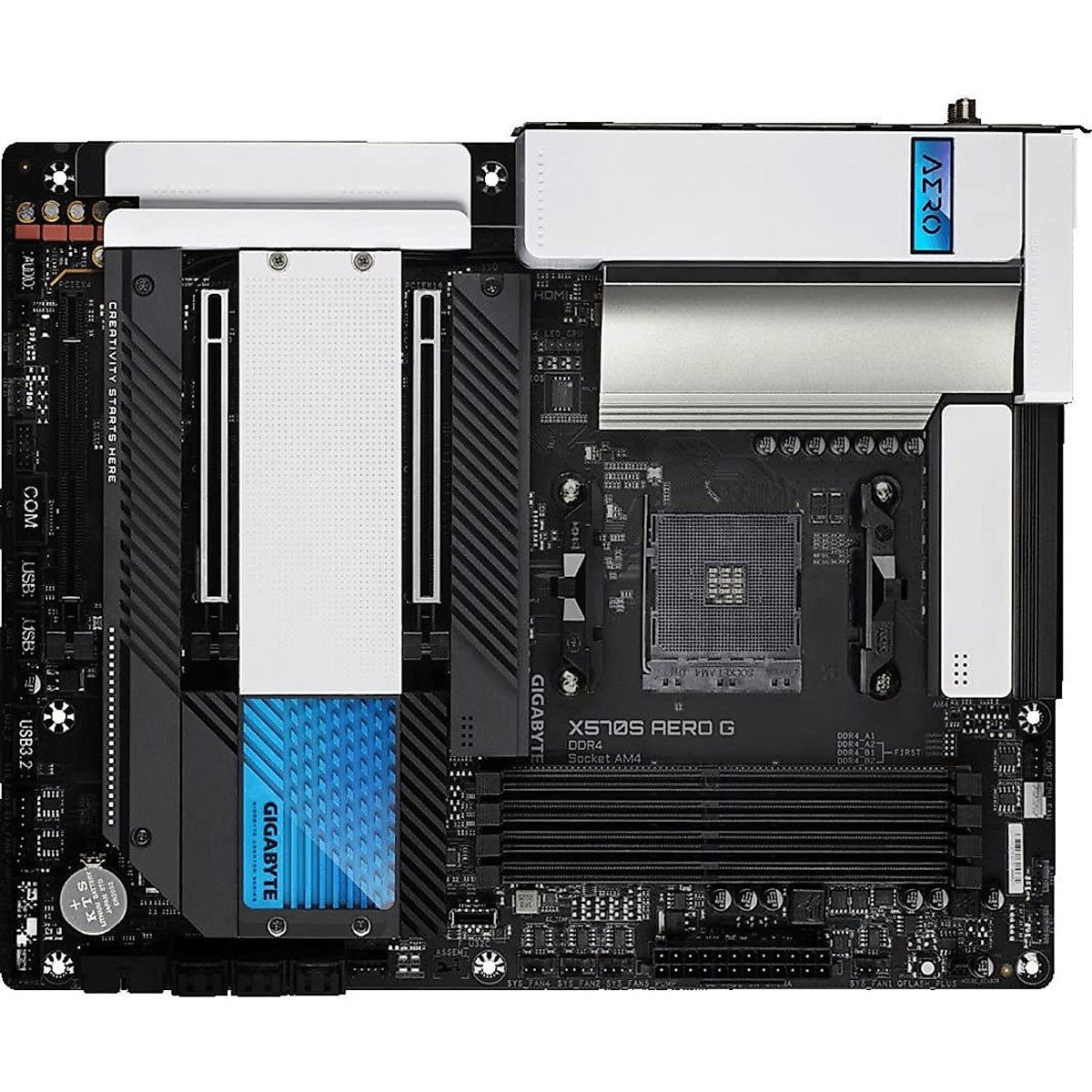 GIGABYTE X570S AERO G (AMD/ X570S/ Ryzen 5000/ ATX/PCIe 4.0/ SATA 20Gb/s/USB 3.2/ Motherboard)