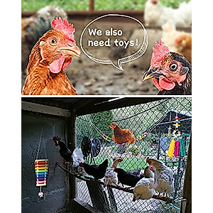 Woiworco 6 Packs Chicken Toys for Coop, Chicken Xylophone Toy for Hens, Chicken Ladder Swing Toys, Chicken Pecking Toys, and Vegetable Hanging Feeder for Chicken Bird Parrot Chicken Coop Accessories