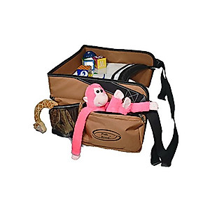 Sale! Kids Travel Tray, Lap Tray, Play Tray, Snack Tray, Activity Tray, with Mesh Storage, Plastic Writing Surface with Markers, for Car Seat, Stroller and Plane Fude Brand (Brown)