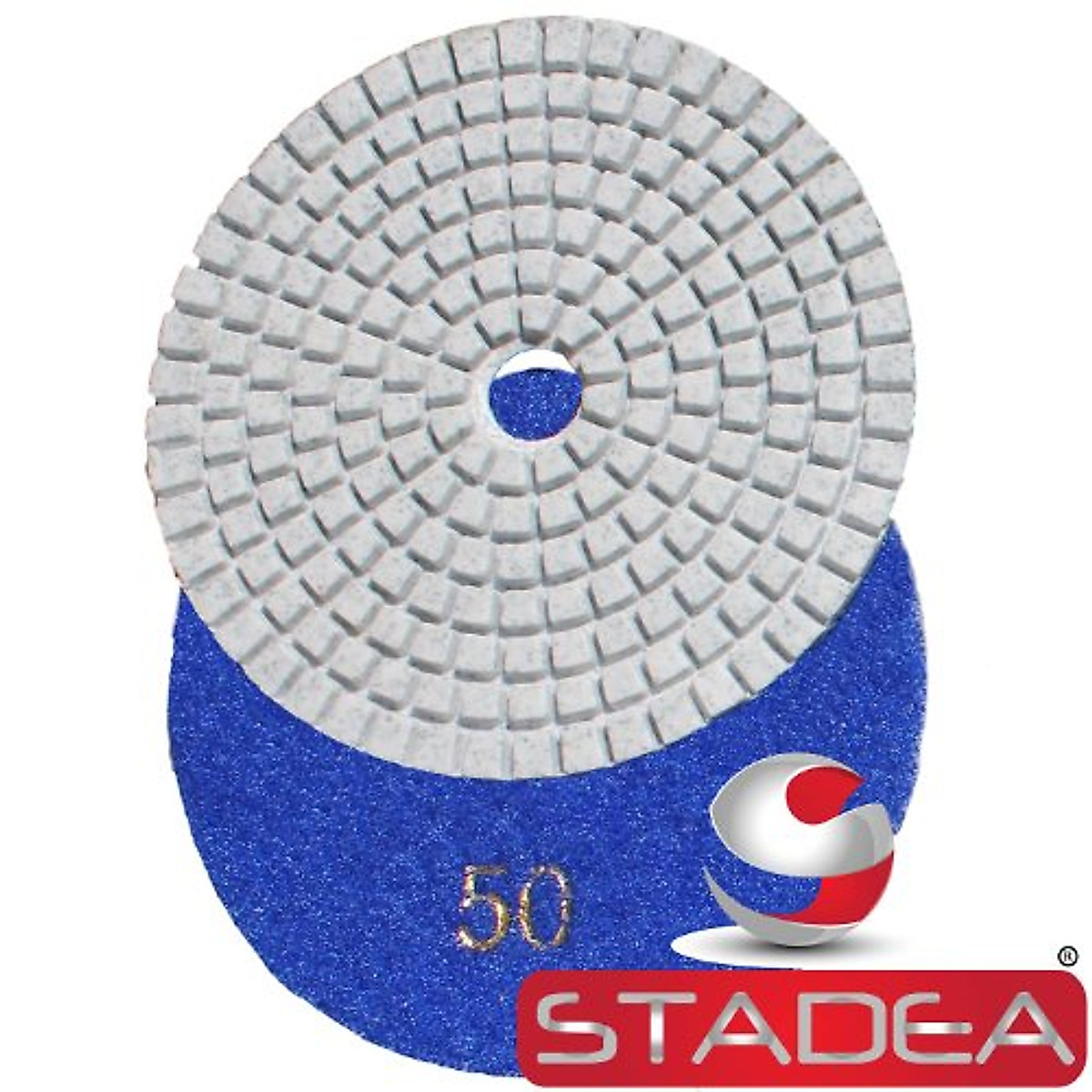 Diamond Polishing Pads 4" inch Wet/Dry Set of 11+1 Backer Pad Best Value Granite Concrete