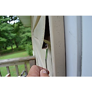 Set of Three (3) Long Length 2.5 Inch Long Amish Handmade Galvanized Siding House Hook Decor Hanger.