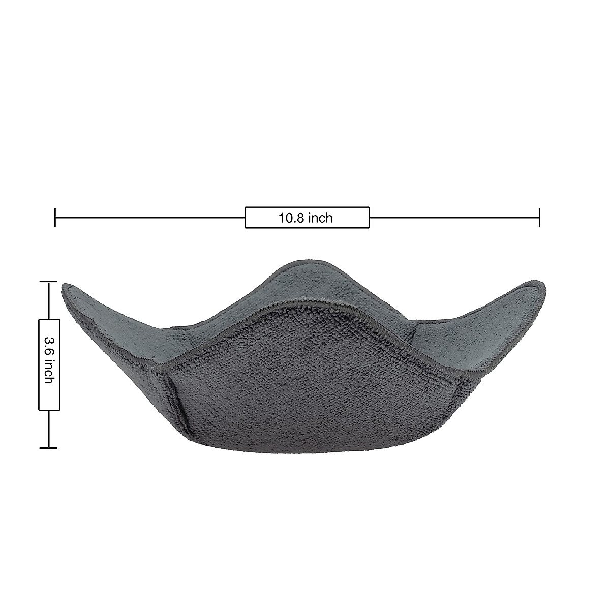 Set of 4 Plate Huggers - Microwave Plate Holder - Reusable Large Bowl Holders - Washable Microwave Plate Hugger - for Hot and Cold Bowls, Dishes and Plate Holders for Microwave (Grey)