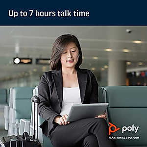 Plantronics - Voyager Legend (Poly) - Bluetooth Single-Ear (Monaural) Headset - Connect to your PC, Mac, Tablet and/or Cell Phone - Noise Canceling,Black