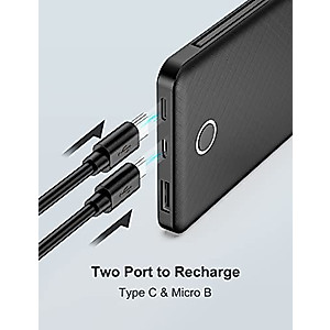 6000mah Ultra Slim Built in Cables Power Bank, Card Size Built in USB C Cords Battery Pack Portable Charger for phones, 3 Output External Battery Pack Compatible with iPhone, Samsung and Heated Vest