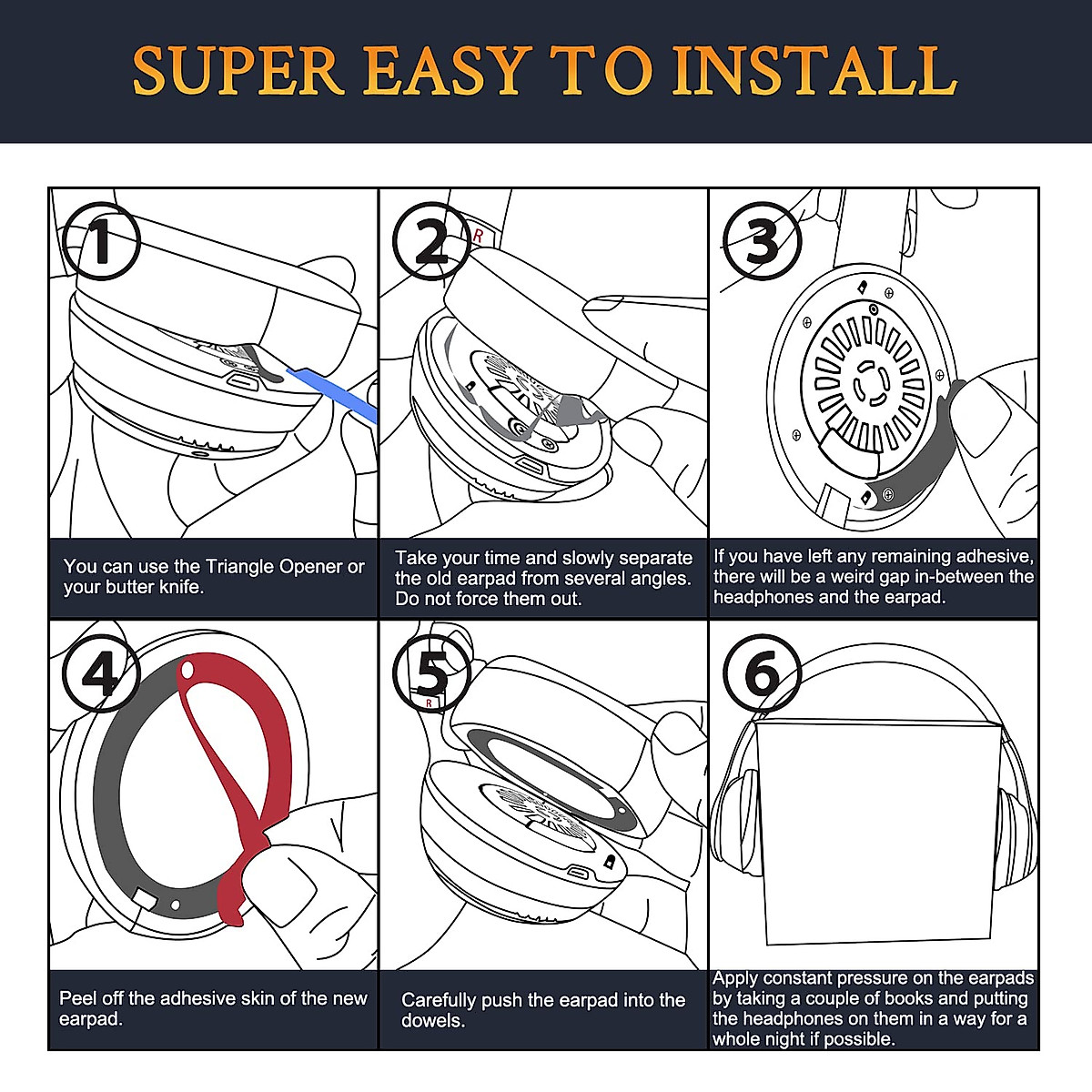 SoloWIT Replacement Ear Pads Cushions for Beats Studio 2 & Studio 3 Wired & Wireless Headphones, Earpads with Soft Protein Leather, Noise Isolation Memory Foam, Added Thickness - Titanium