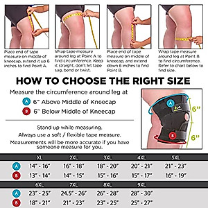 BraceAbility Plus Size Knee Brace with Hinges - Bariatric Compression Support for Obese Men and Women with Large Legs, Osteoarthritis, Patella Instability, Joint and Chronic Kneecap Pain Relief (9XL)