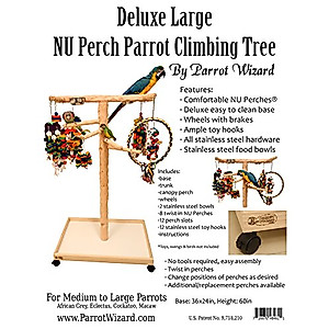 Large NU Perch Parrot Climbing Tree