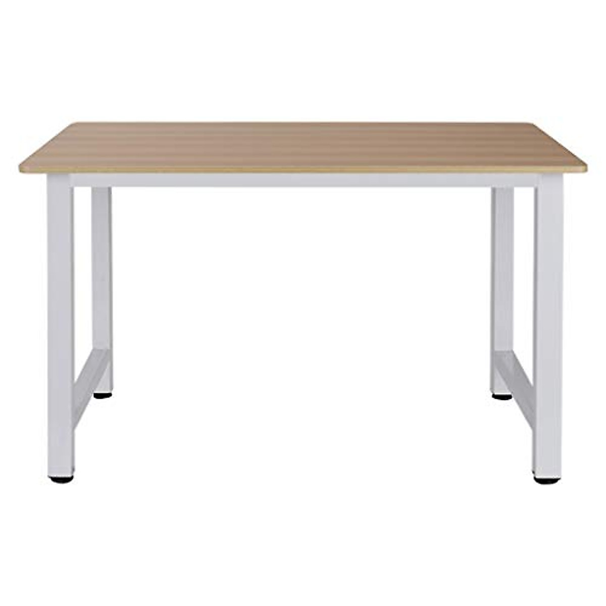 Desktop Computer Desk, Home Office Study Writing Table Computer Gaming Table Bedroom Laptop Study Table, 47.2inch Student Workstation Study Reading Writing Desk PC Laptop Table (White)