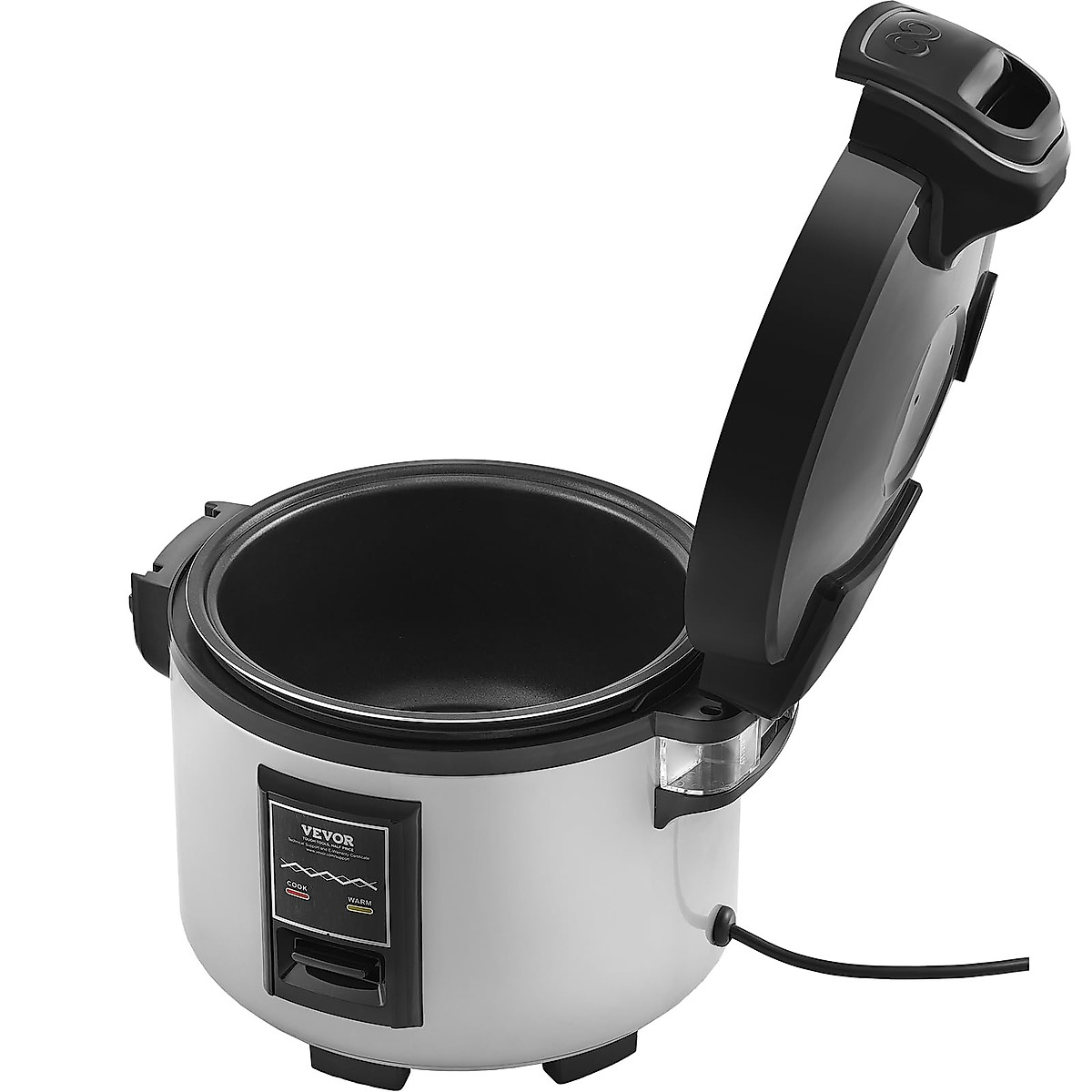 VEVOR Commercial Rice Cooker, 9.51Qt/45 Cups Cooked Rice, Large Rice Cooker and Warmer with Nonstick Inner Pot, Fast Cooking and 12-Hour Keep Warm, with Rice Cup and Paddle, for Restaurant