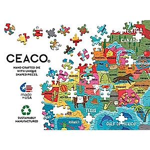 Ceaco - USA Map - 100 Piece Jigsaw Puzzle
