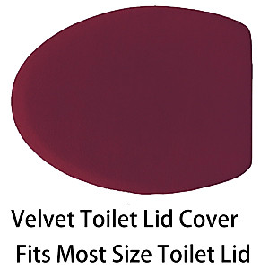 Madeals Memory Foam Bathroom Mat Set 4 Piece with Toilet Lid Cover and Rug Set Combo, Bath Mat Set 3 Piece and U-Shaped Toilet Floor Rug Burgundy