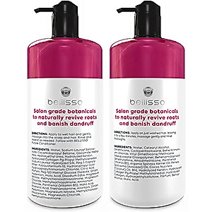Apple Cider Vinegar Shampoo and Conditioner Set - Stop Flaky and Itchy Scalp – Sulfate Paraben Free Anti Dandruff Soothing Treatment for Dry, Oily and Damaged Hair - Intense Care for Women and Men