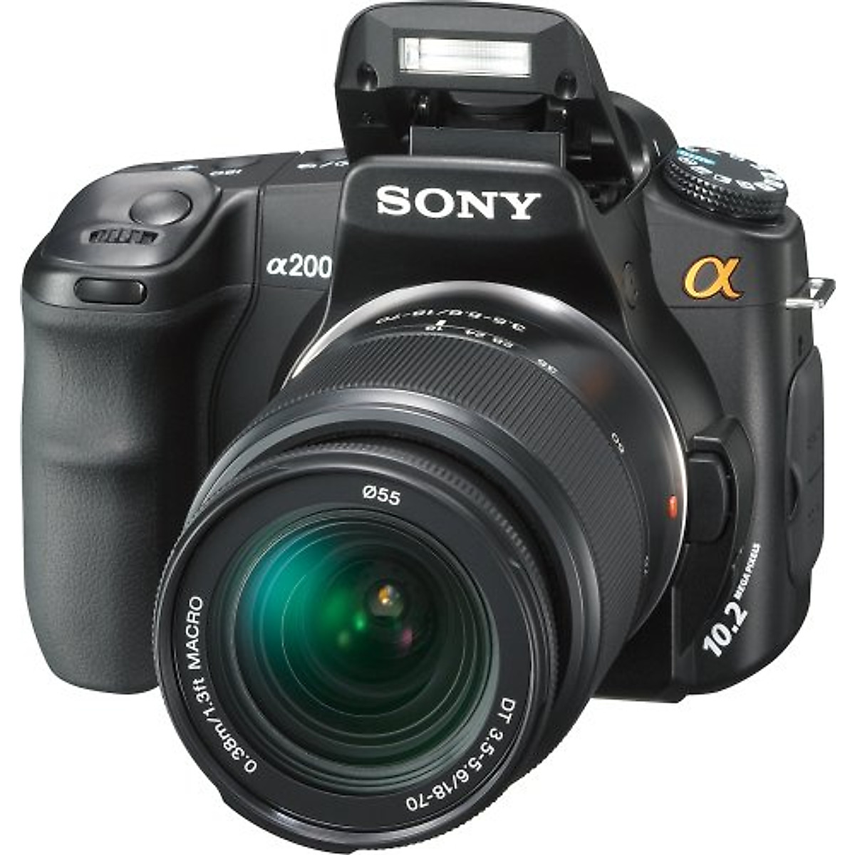 Sony Alpha A200K 10.2MP Digital SLR Camera Kit with Super SteadyShot Image Stabilization with 18-70mm f/3.5-5.6 Lens
