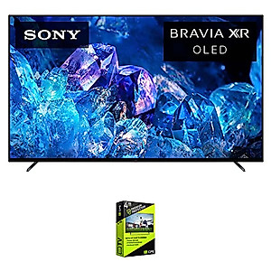 Sony XR55A80K Bravia XR A80K 55" 4K HDR OLED Smart TV (2022 Model) Bundle with Premium 4 YR CPS Enhanced Protection Pack
